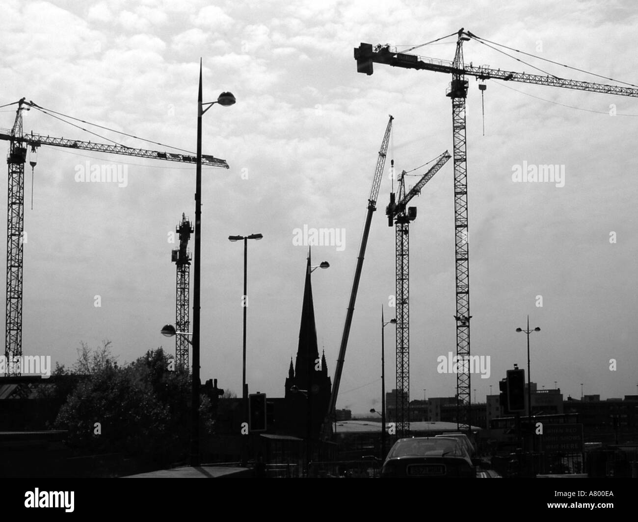 birmingham rebuilding city centre Stock Photo - Alamy