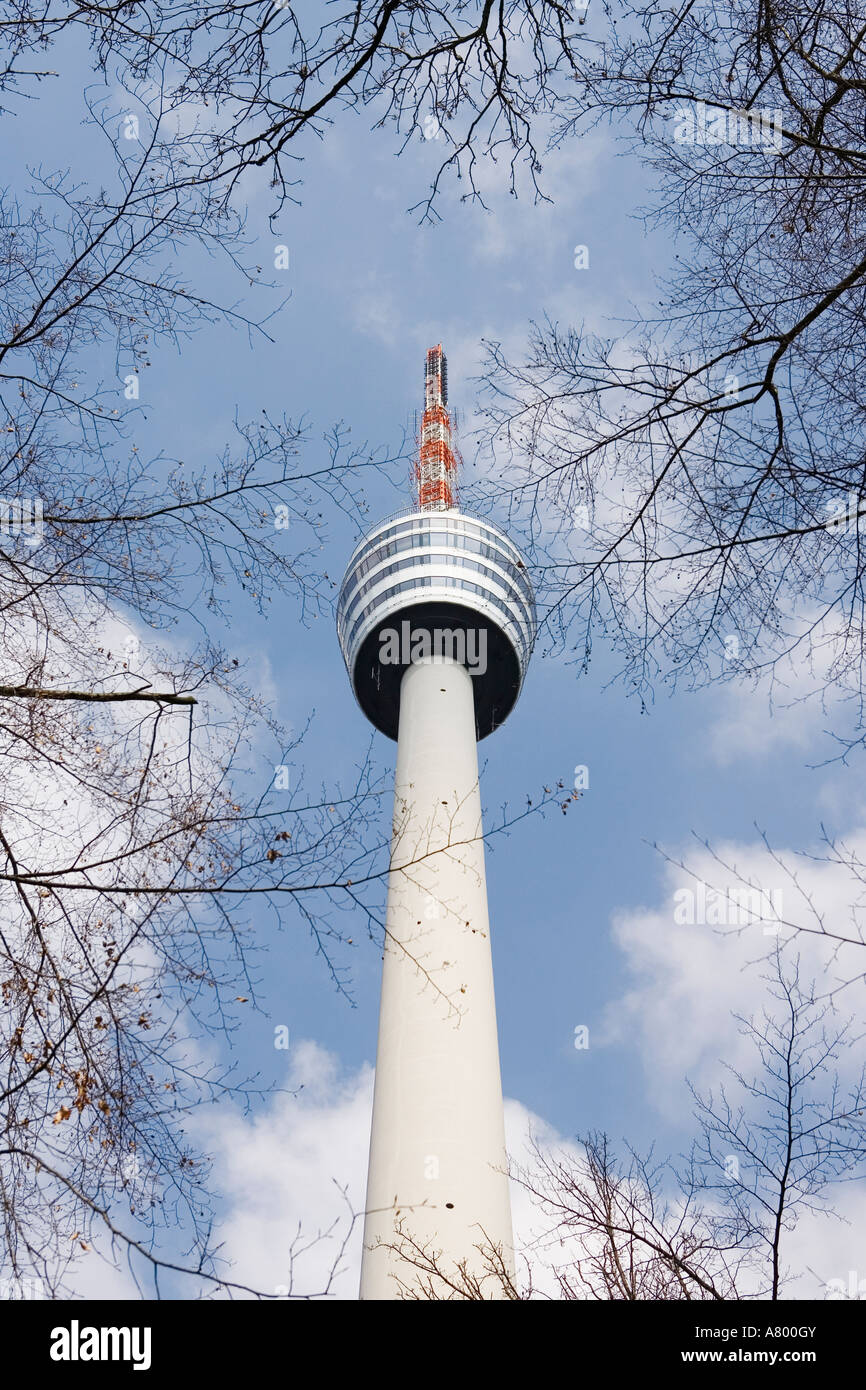 Stuttgart television tower and restaurant Stuttgart Germany April 2007 ...