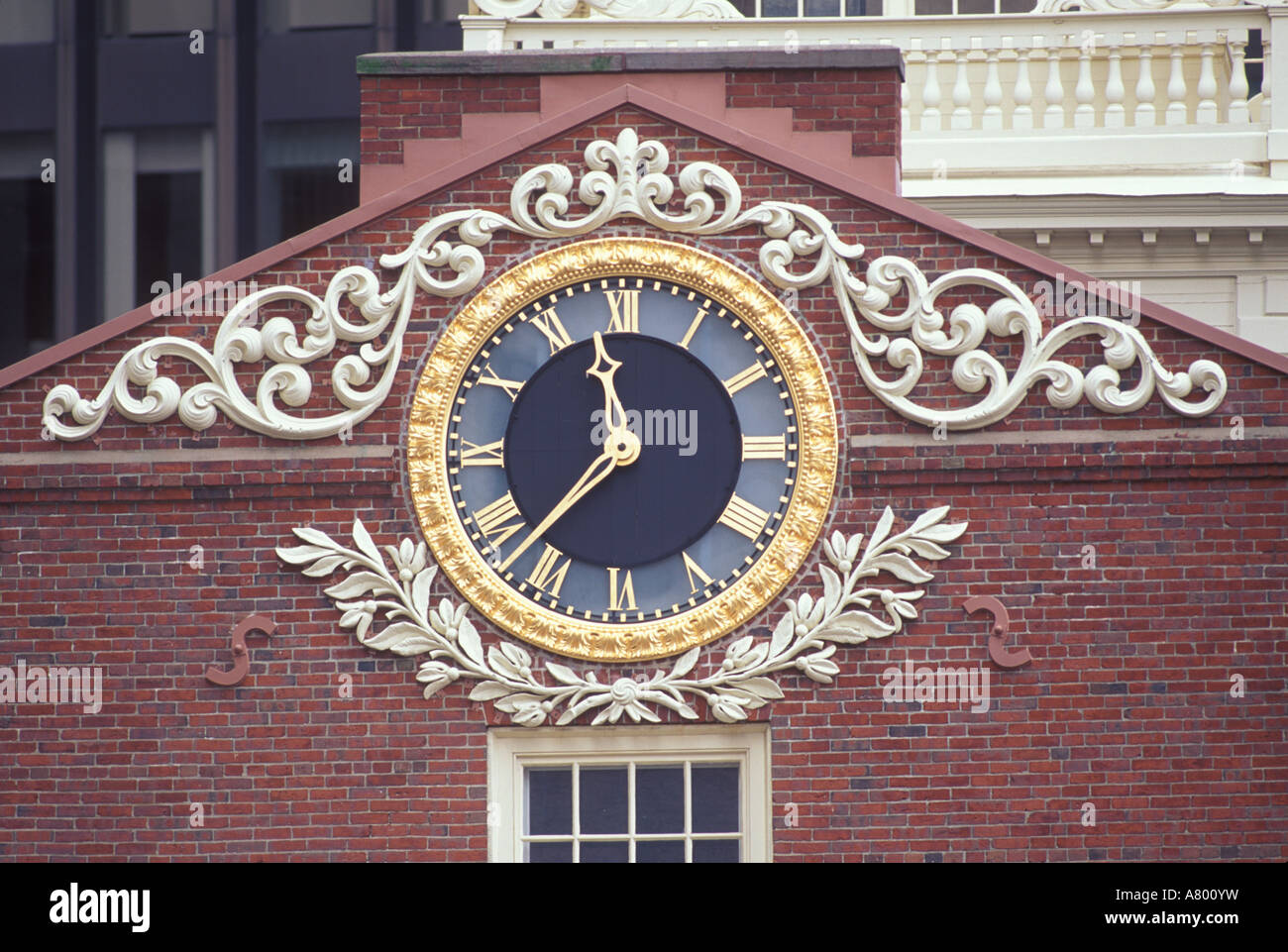 N.A., USA, Massachussetts, Boston, Old State House Clock Stock Photo ...