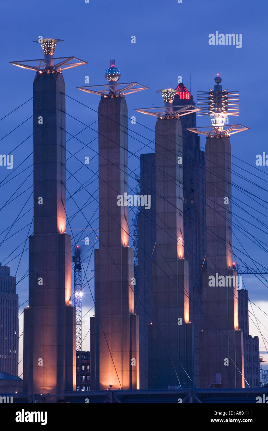 USA, Missouri, Kansas City, Towers of the Kansas City Convention Center ...