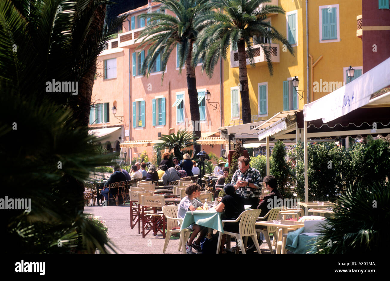 Villefranche sur mer cafe hi-res stock photography and images - Alamy