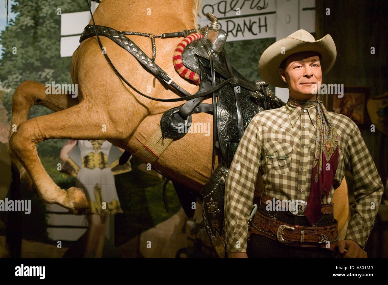 USA, Missouri, Branson, The Roy Rogers & Dale Evans Cowboy Museum, Roy Rogers & Horse Trigger ...