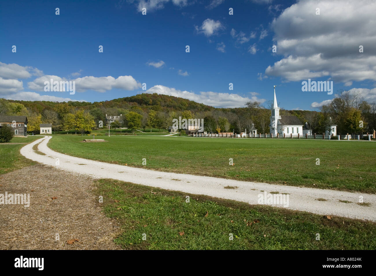 USA, Missouri, Defiance: Historical Village at the Daniel Boone ...