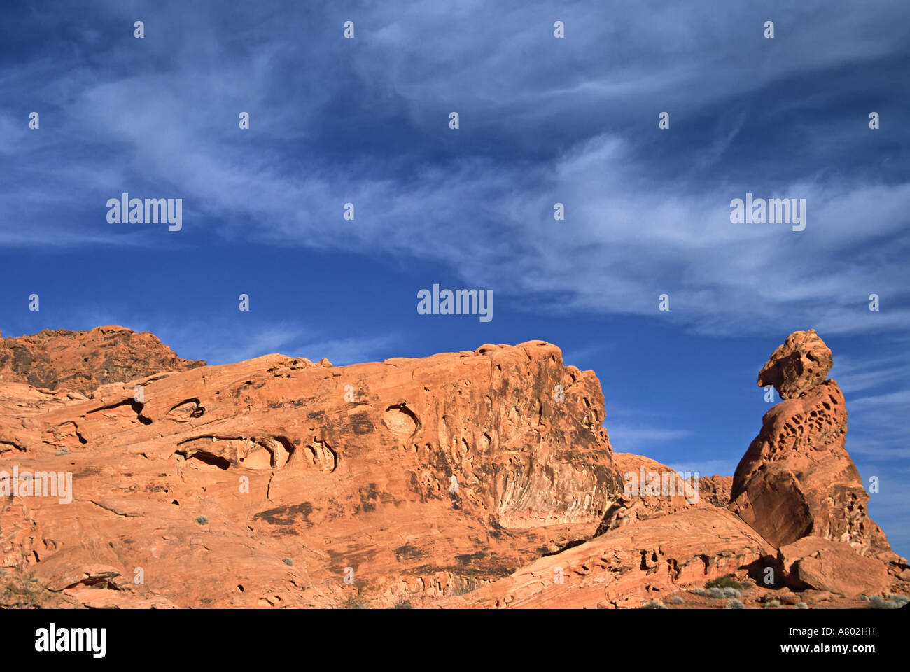 North America, USA, Nevada, Valley of Fire State Park. Balanced Rock ...