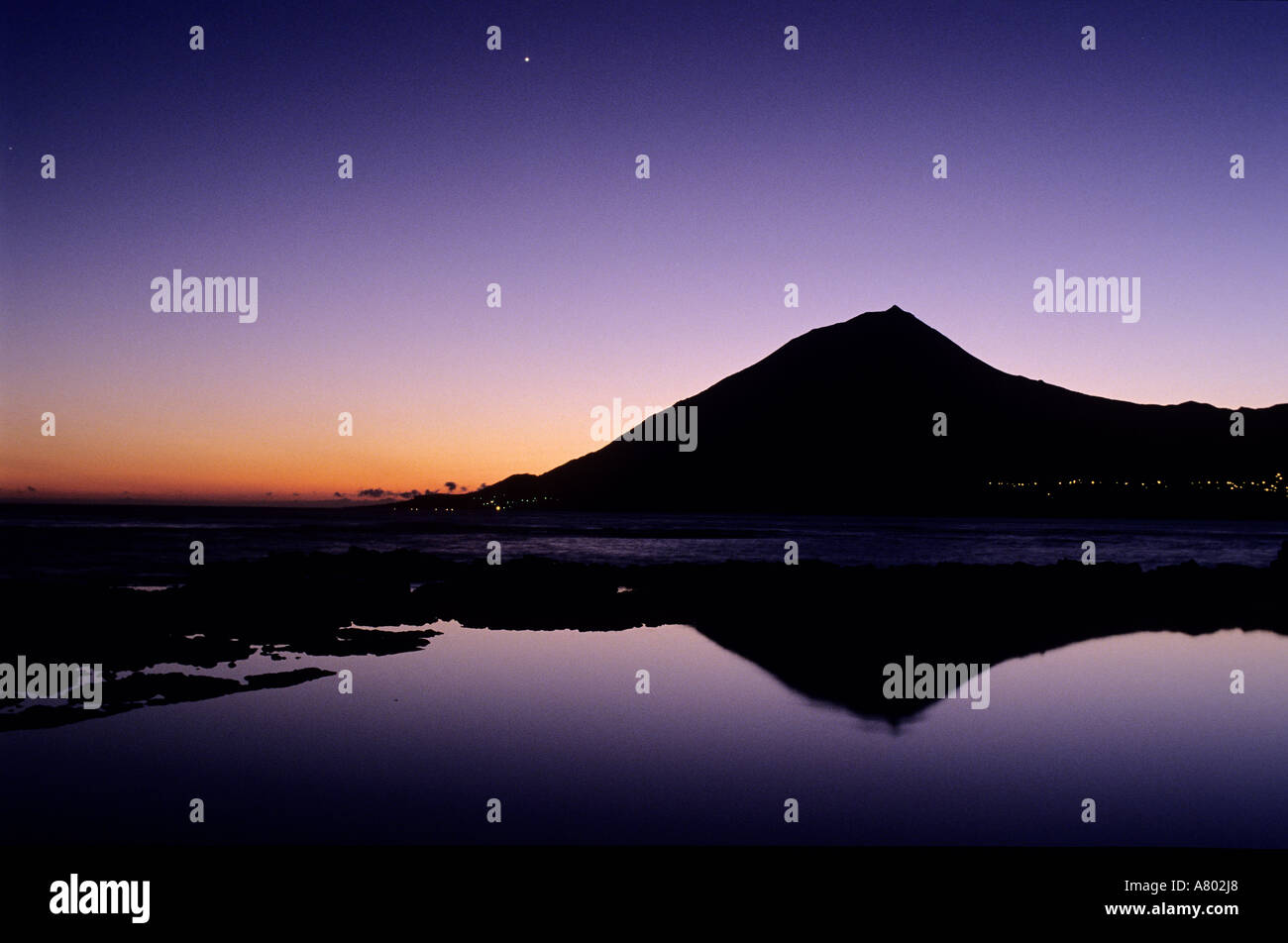 Portugal, the Azores, Pico Island, Pico volcano (8 300,52 ft Stock ...