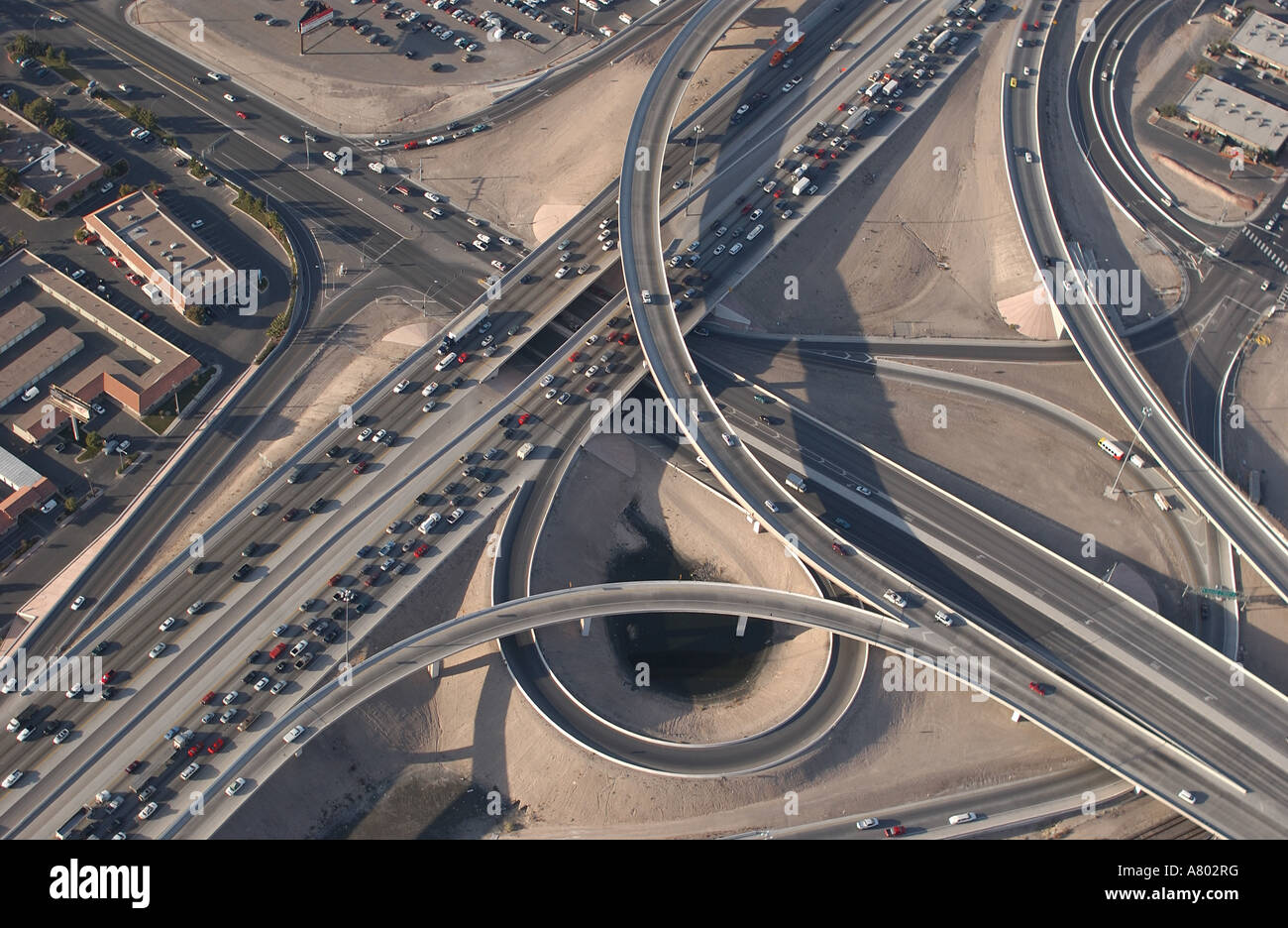Las Vegas aerial view taken from a blimp Stock Photo - Alamy
