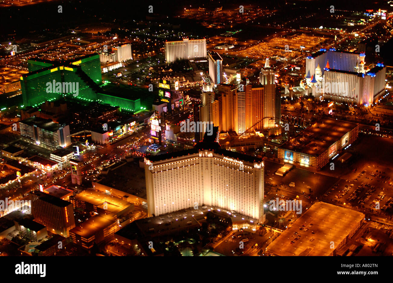 Las Vegas aerial view from a blimp Stock Photo - Alamy