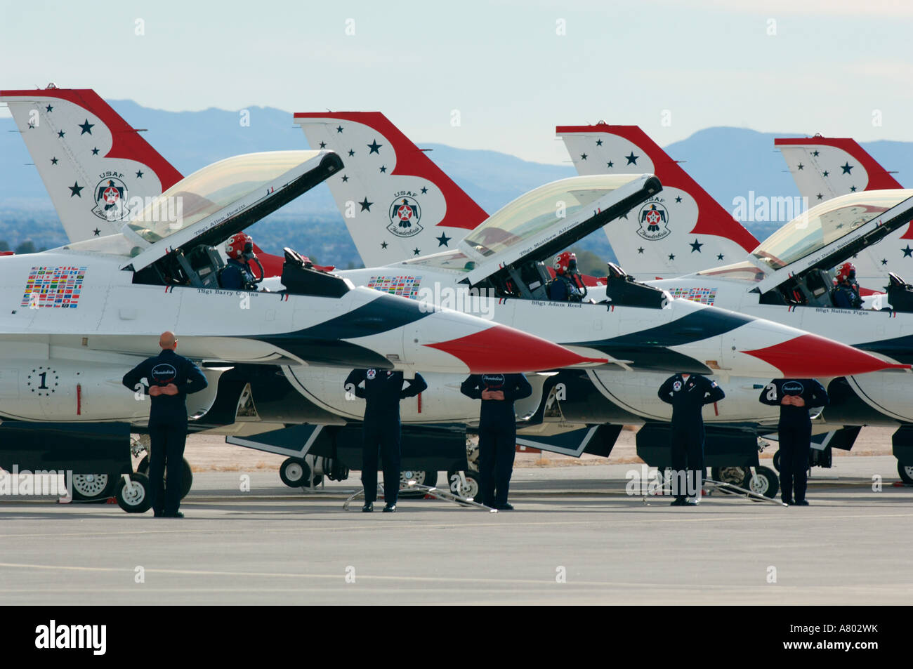 Aviation Nation at Nellis Air Force Base, Las Vegas, Nevada Stock Photo ...
