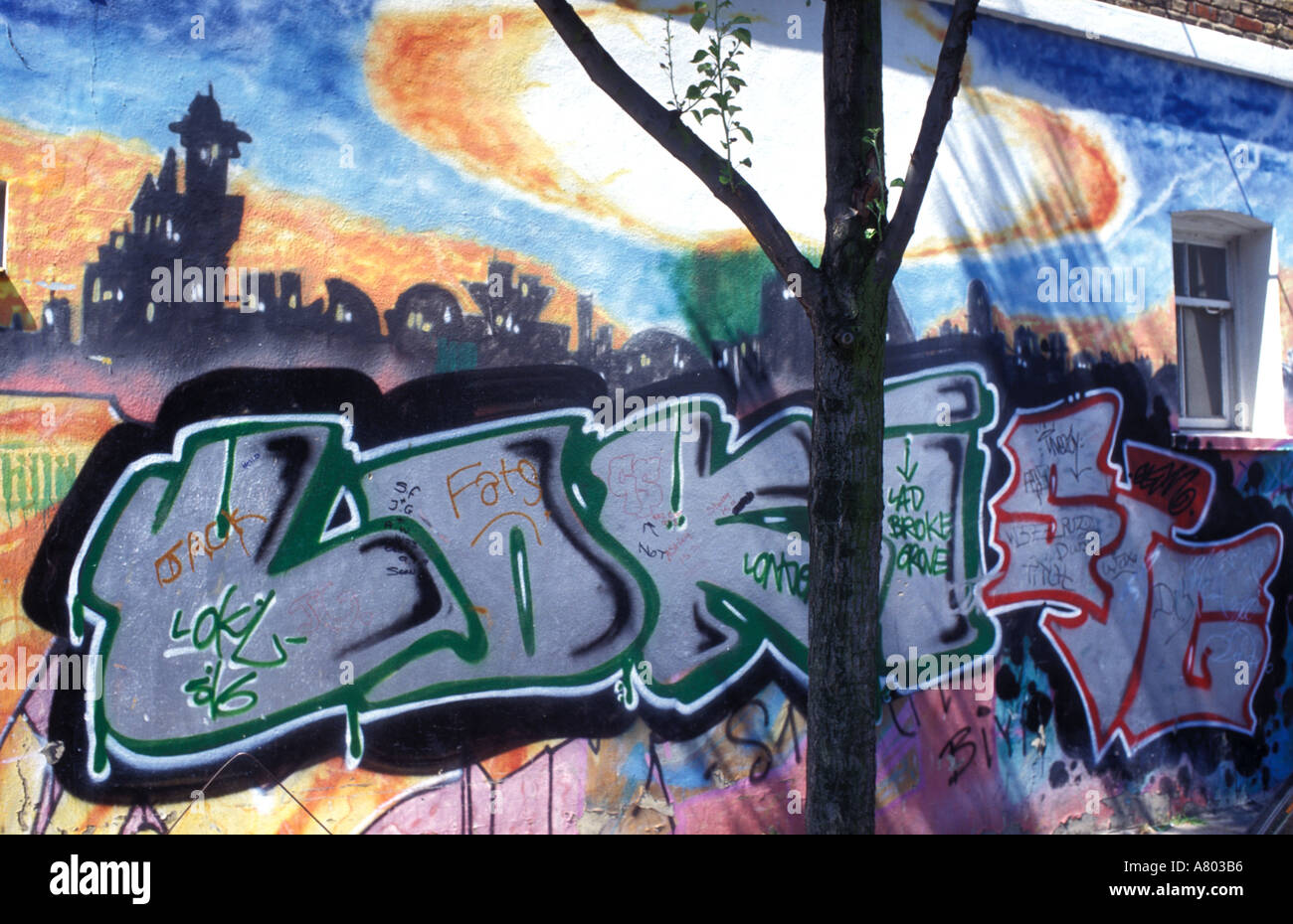 Wall mural Basing Street Kensington London Stock Photo - Alamy