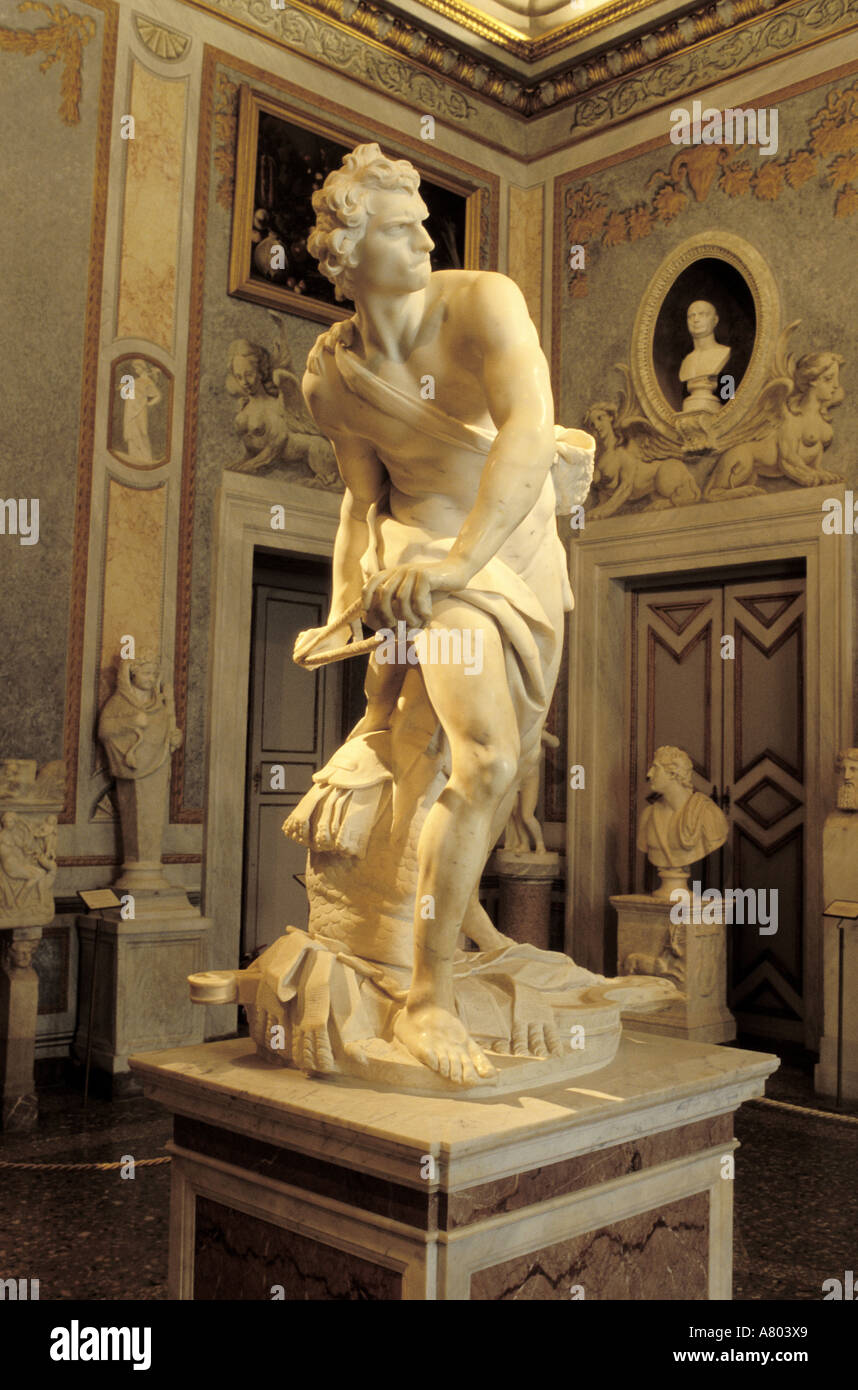 Italy, Lazio, Rome the Borghese Gallery in the park of Borghese Villa ...