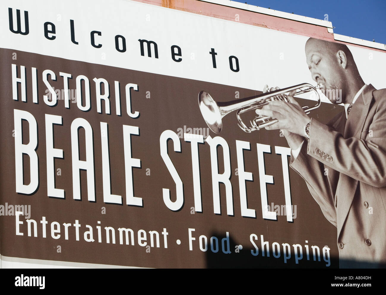 USA, Tennessee, Memphis, Beale Street Area, Beale Street Sign Stock ...
