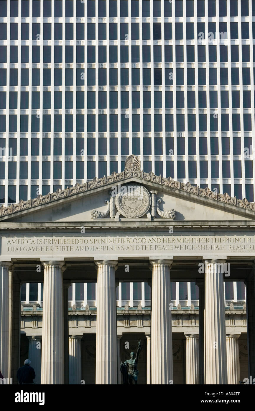 USA, Tennessee, Nashville: War Memorial Auditorium & Tennessee Tower ...