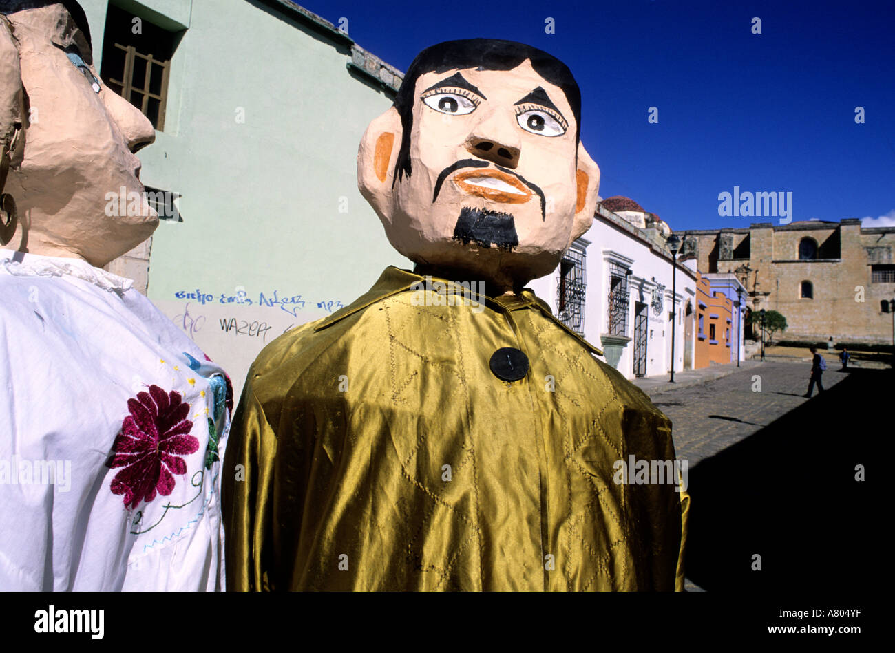 Mexico, Oaxaca State, Oaxaca city, puppets during a carnival Stock ...