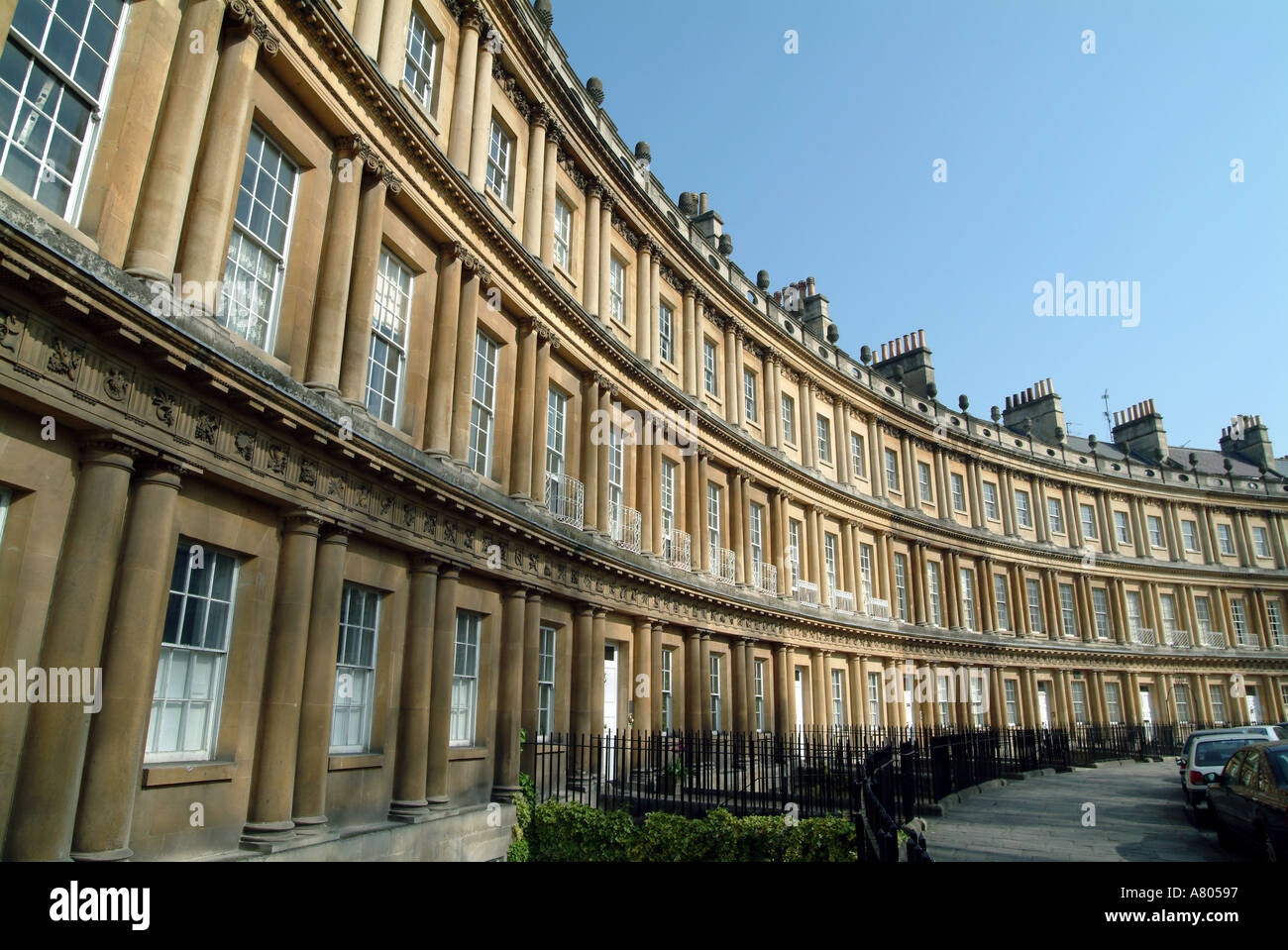 The Circus is an example of Georgian architecture in the city of Bath ...