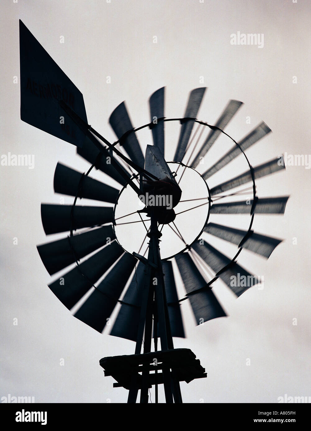 U.S.A., Texas, Big Bend. Windmill in the Big Bend area of Texas ...