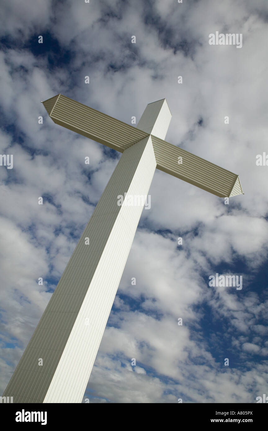 USA, TEXAS, Panhandle Area, Groom: Cross of Our Lord (el. 190 ft.) 2nd ...