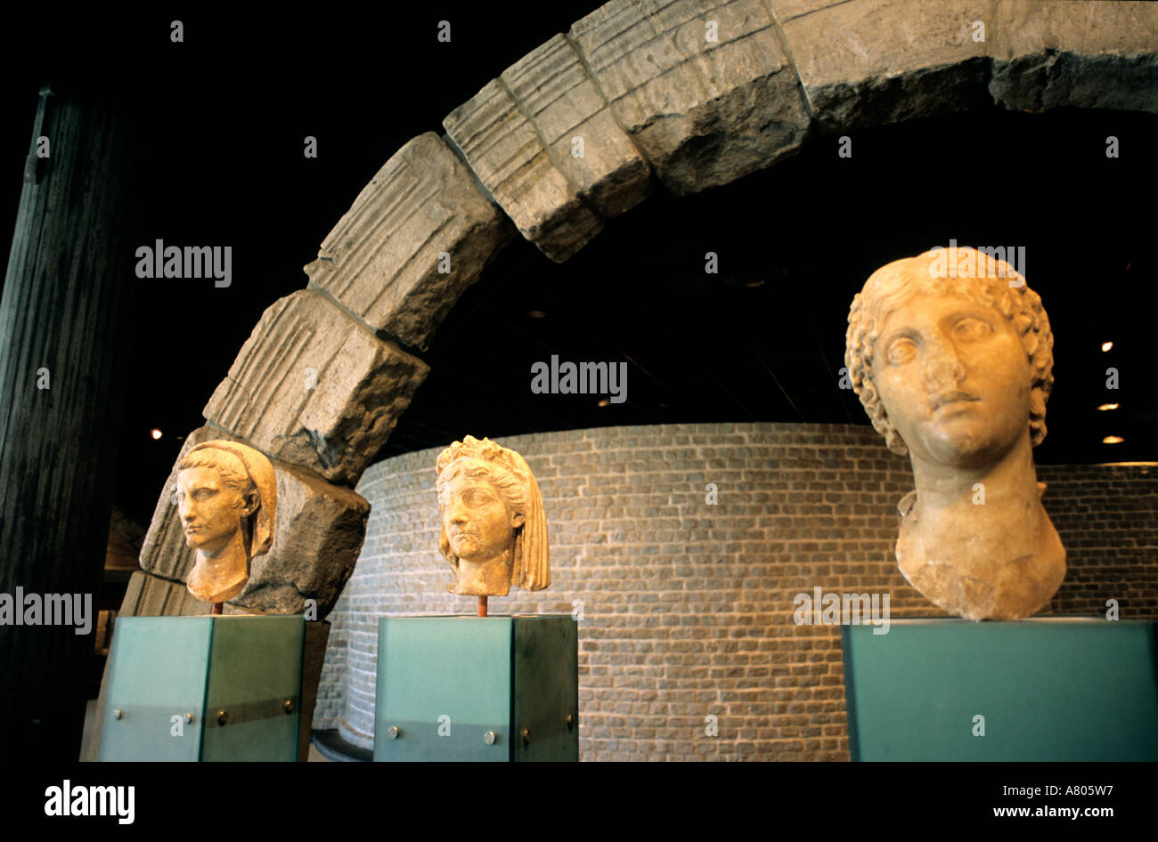 Germany, North Rhine-Westphalia, Köln, interior of the Roman-Germanic ...