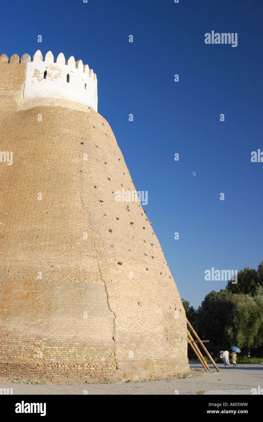 Uzbekistan, Bukhara, Walls Of The Ark Stock Photo - Alamy
