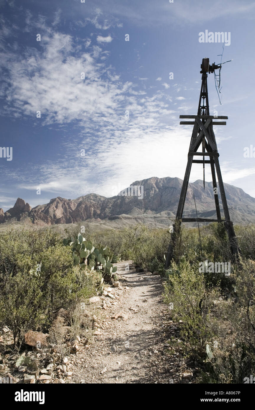 USA, TEXAS, Big Bend Area, Big Bend National Park: Sam Nail Ranch / Old ...