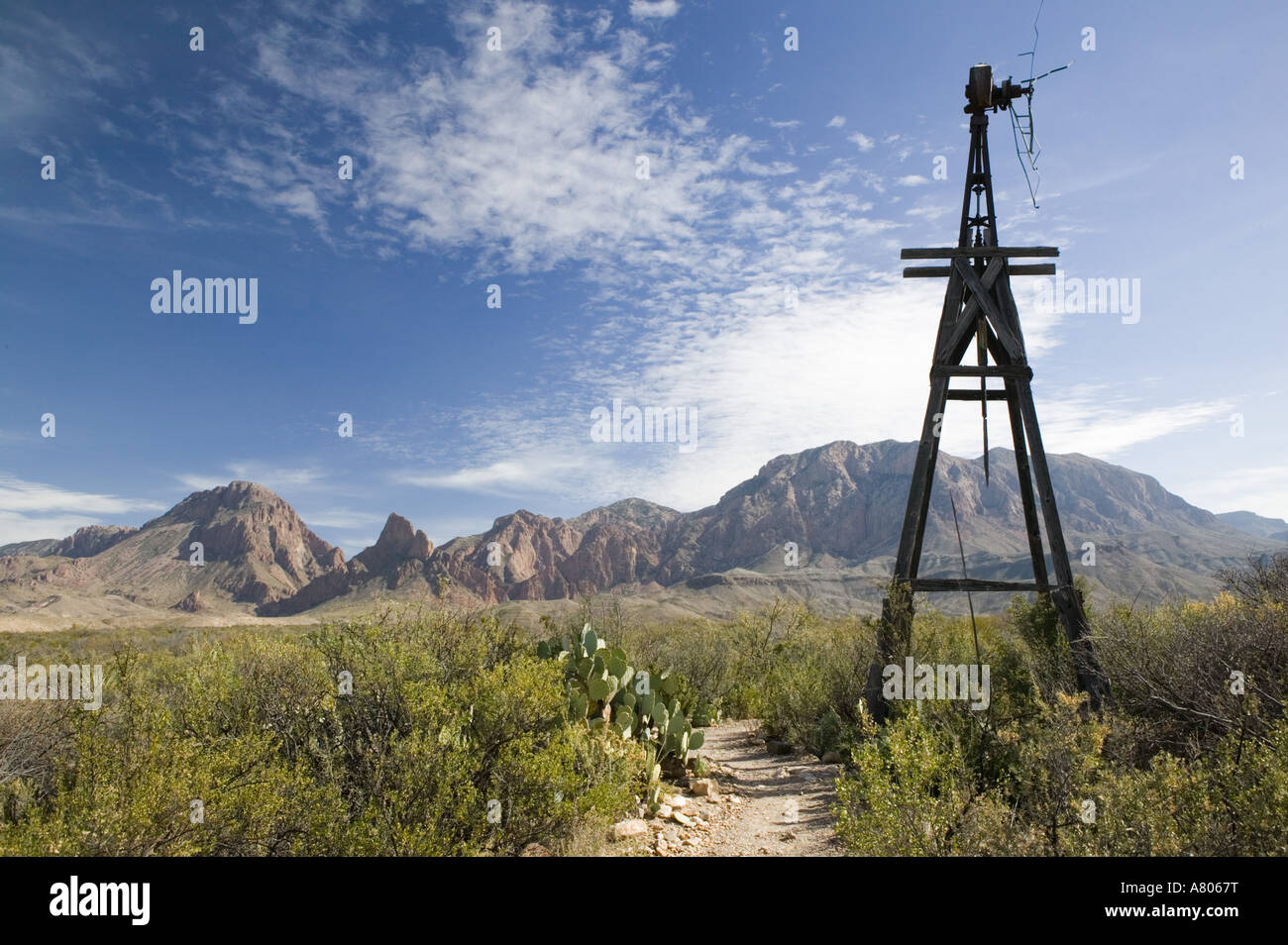 USA, TEXAS, Big Bend Area, Big Bend National Park: Sam Nail Ranch / Old ...
