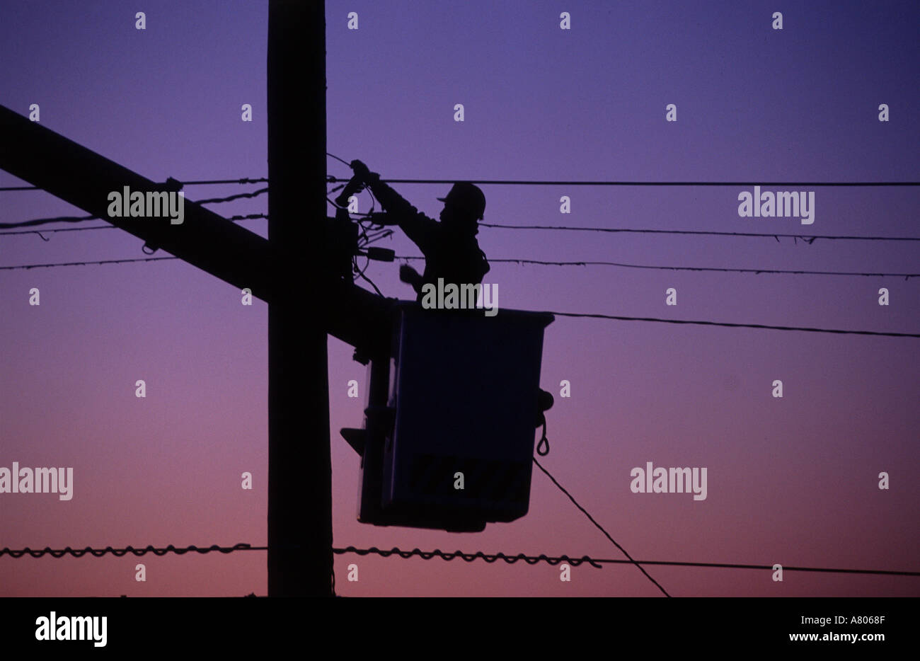 Power line worker canada hi-res stock photography and images - Alamy