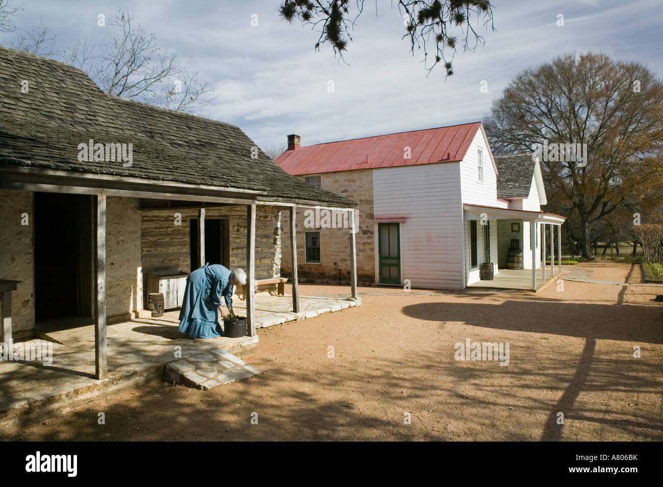 USA, TEXAS, Hill Country, Johnson City: Living History Farm at the LBJ ...