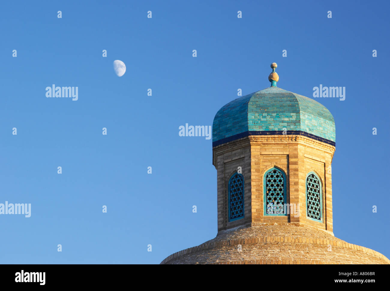 Turquoise Domed Tower, Bukhara Stock Photo - Alamy