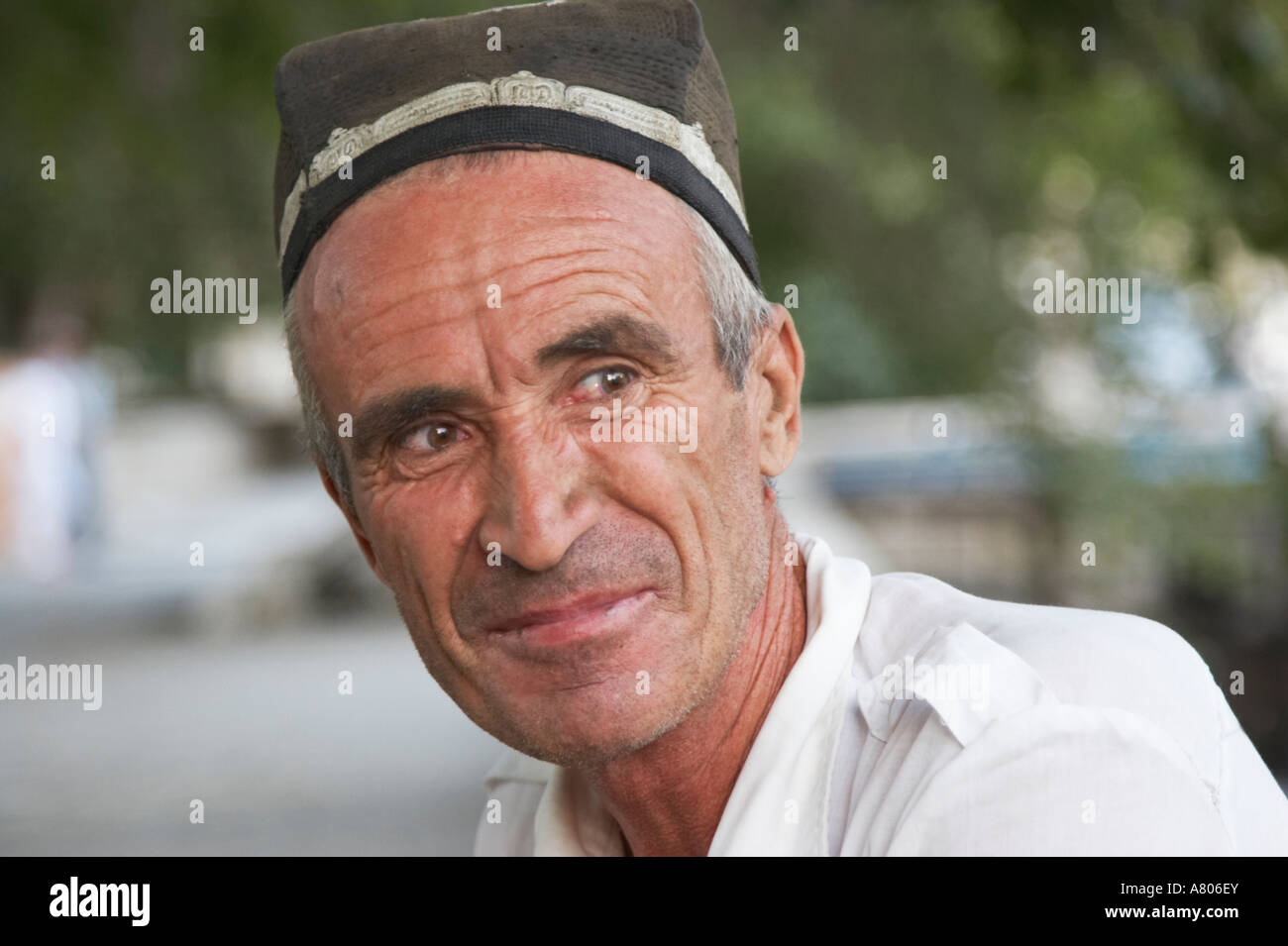 Portrait Of Uzbek Man Stock Photo - Alamy