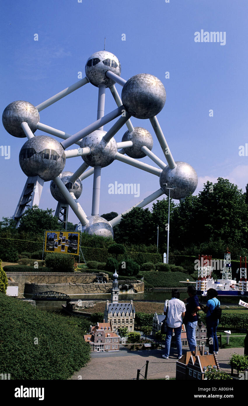 Brussels belgium atomium mini europe hi-res stock photography and ...