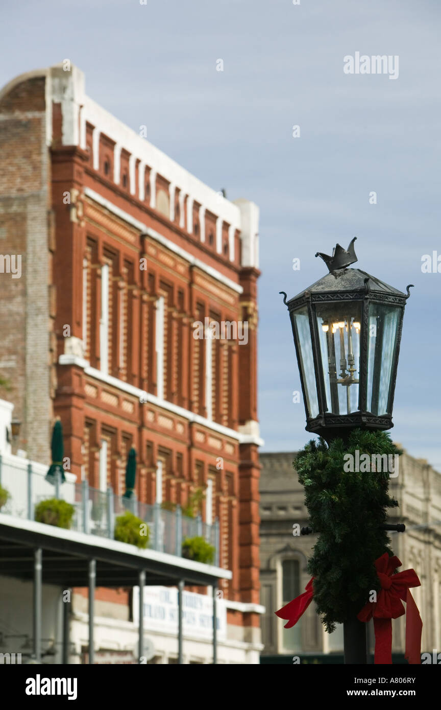 USA, TEXAS, Galveston: Galveston Lamppost on The Strand Stock Photo - Alamy