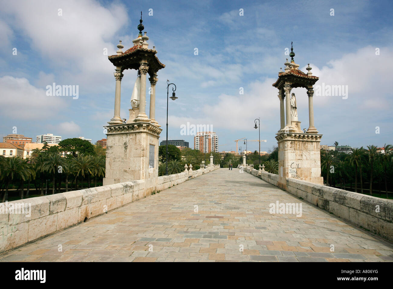Pont del Mar Valencia Spain Europe Stock Photo - Alamy