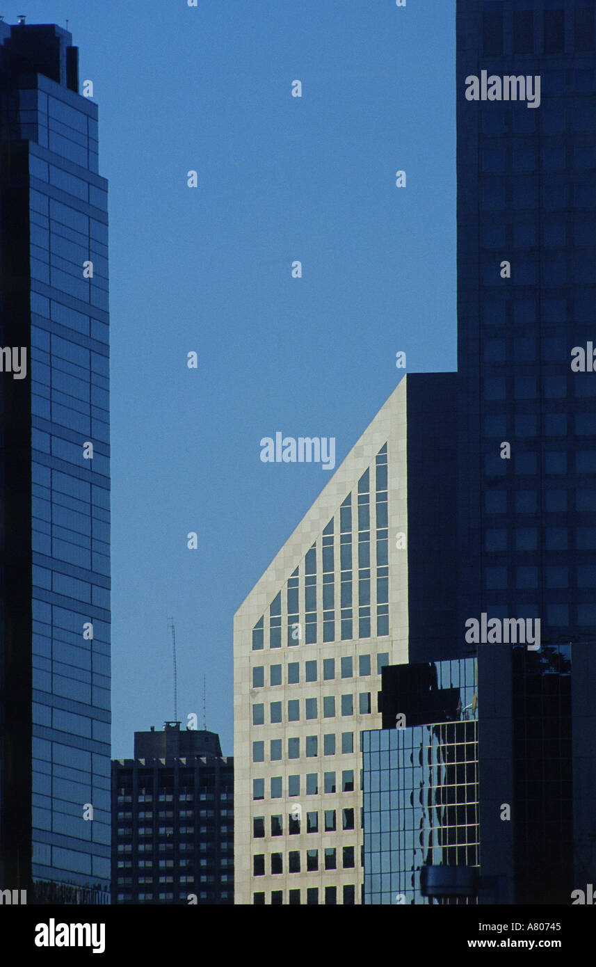 Glass and chrome skyscrapers Stock Photo - Alamy