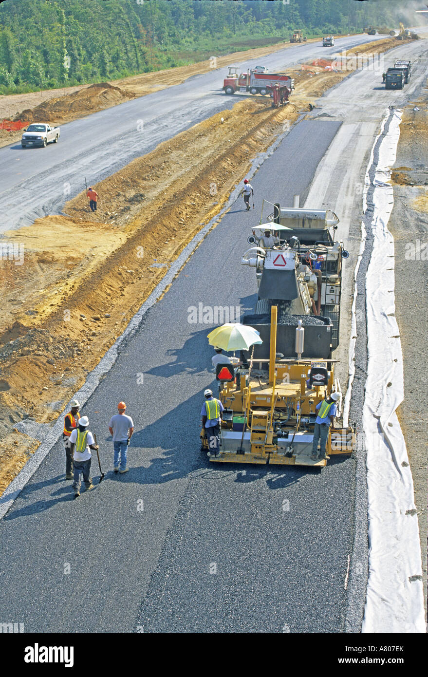 Divided highway 150 construction, Richmond, Virginia Stock Photo - Alamy