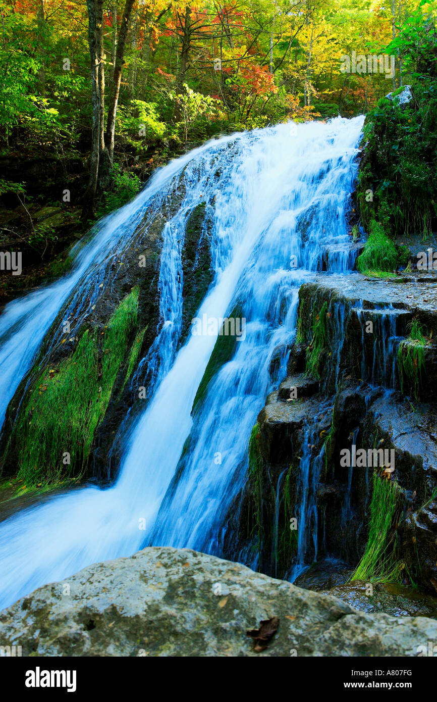 Roaring Run falls in autumn, Roaring Run, Jefferson National Forest ...