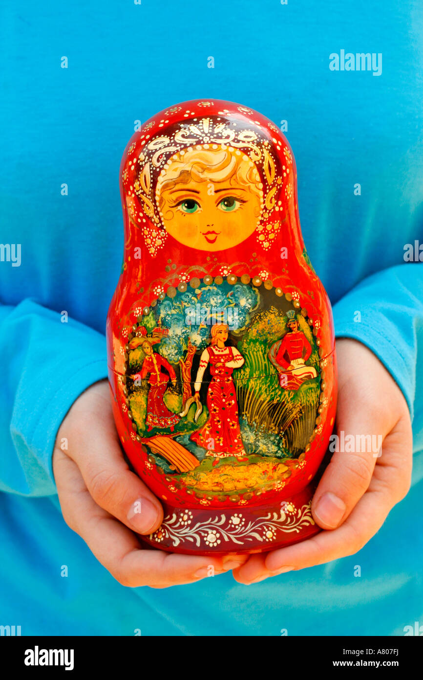 Detail of russian nesting dolls hi-res stock photography and images - Alamy
