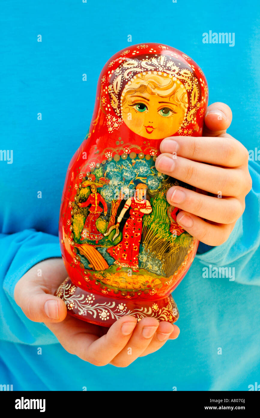 Detail of russian nesting dolls hi-res stock photography and images - Alamy
