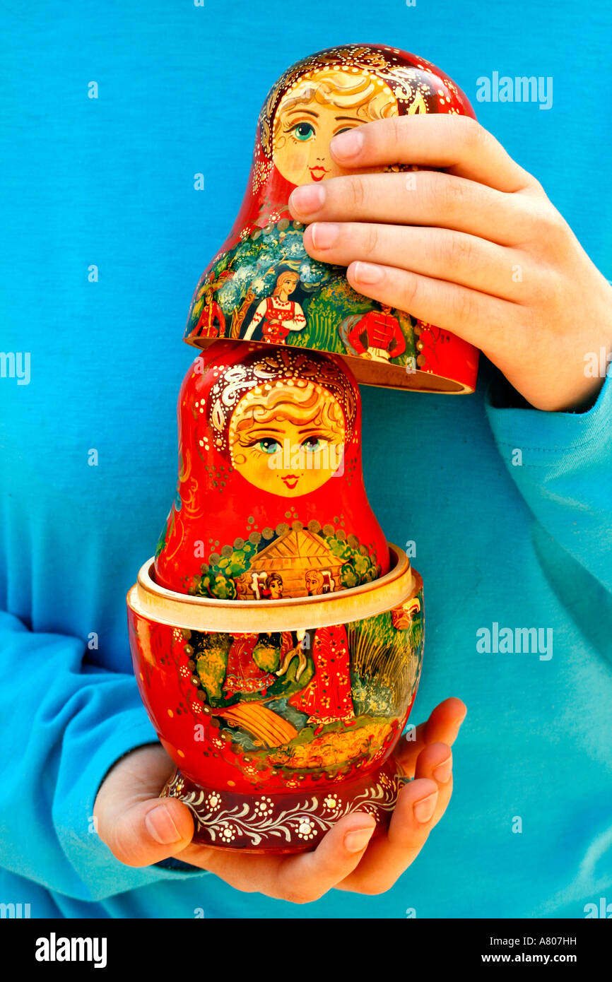 Detail of russian nesting dolls hi-res stock photography and images - Alamy