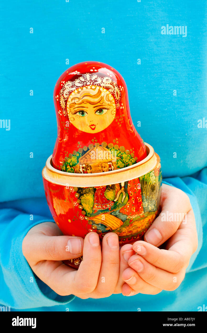 Detail of russian nesting dolls hi-res stock photography and images - Alamy