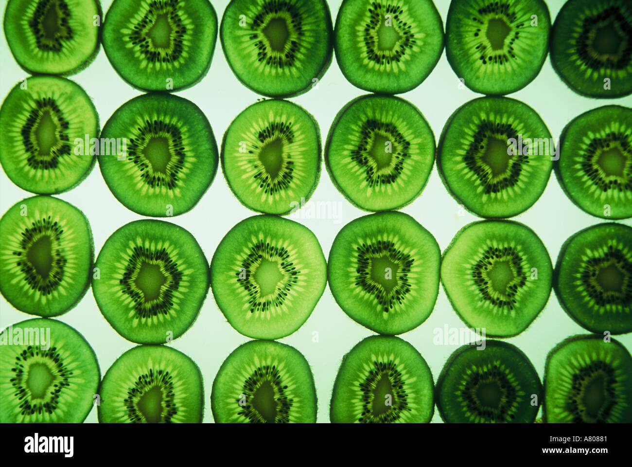 Kiwi Fruit Slices Stock Photo - Alamy