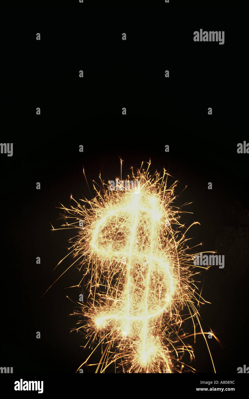 Electric Dollar Sign Stock Photo - Alamy
