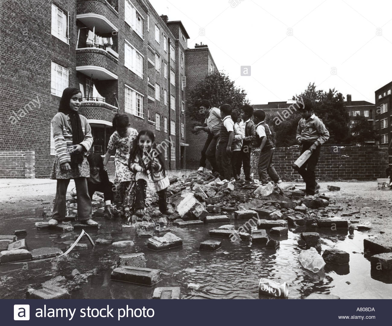 Housing Estate London Children High Resolution Stock Photography and ...