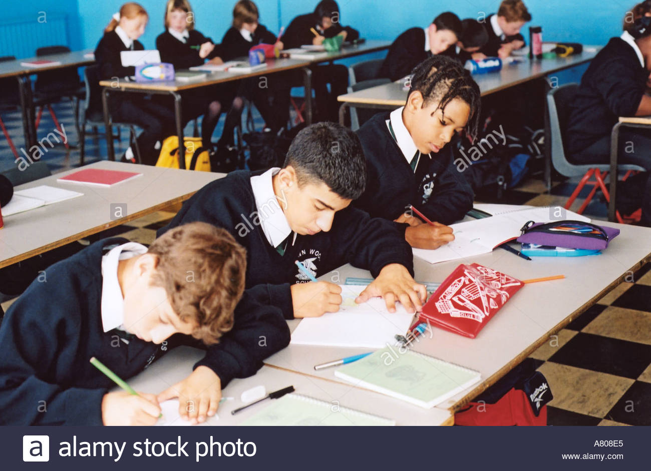 First Day Of Secondary School Stock Photos & First Day Of Secondary ...