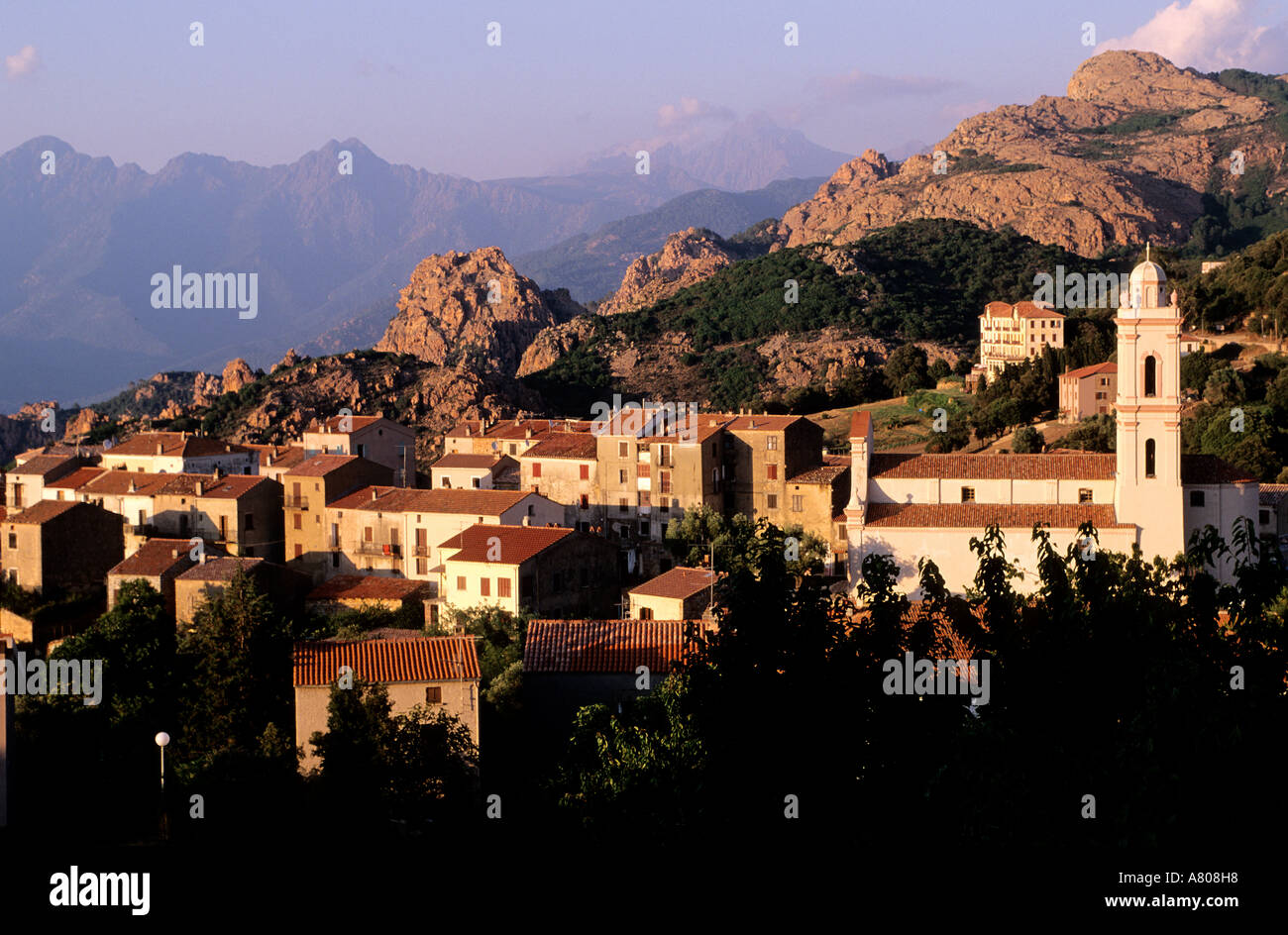 France, Corse du Sud, Piana village and inlets Stock Photo - Alamy