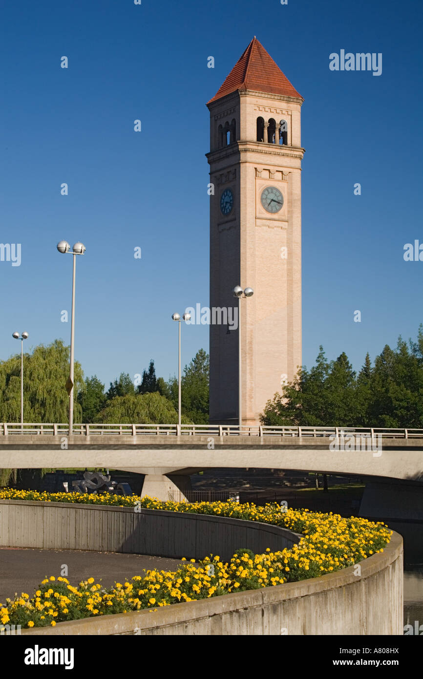 WA, Spokane, Clock Tower at Riverfront Park Stock Photo - Alamy