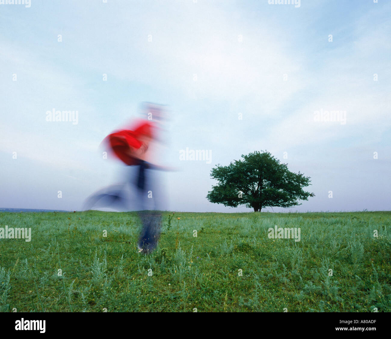 Blur man running silhouette hi-res stock photography and images - Alamy