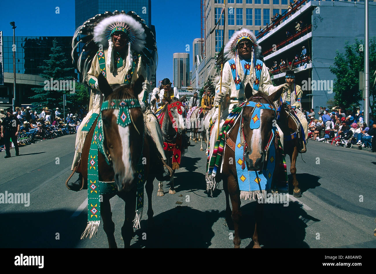Canada, Alberta, the big Stampede of Calgary (biggest rodeo of full air ...