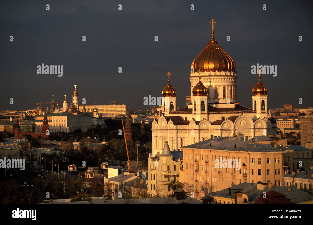 Russia, Moscow, orthodoxe temple of the Christ-Saviour Stock Photo - Alamy