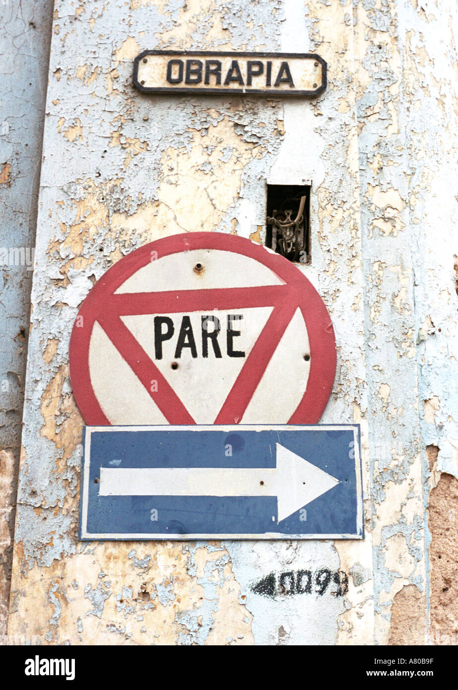 Road signs Havana Cuba Stock Photo - Alamy