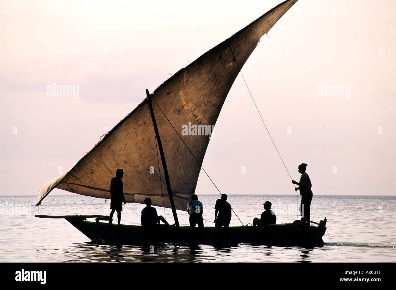 Tanzania, Zanzibar, Dhow (traditional boat Stock Photo - Alamy