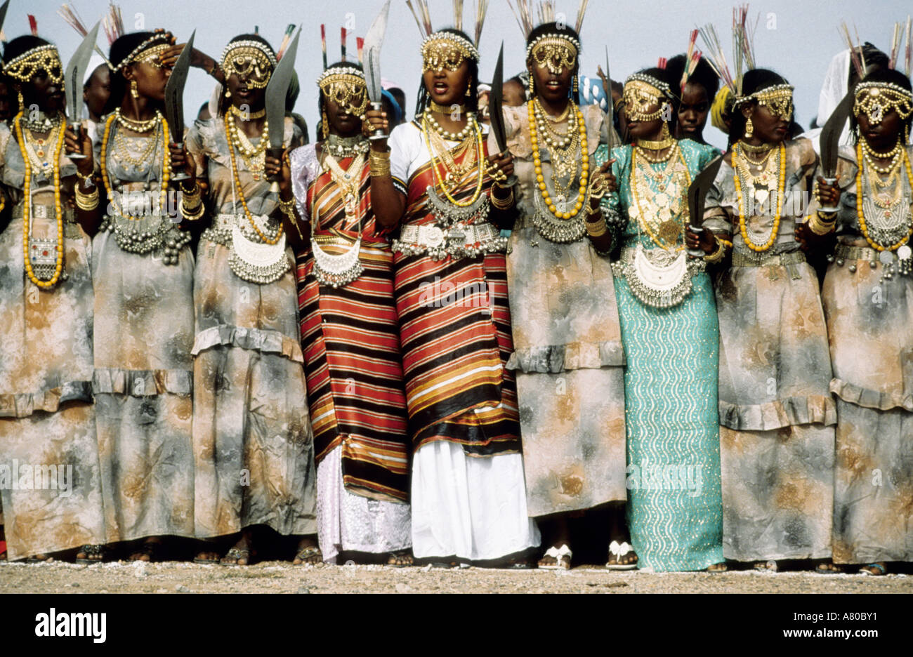 Djibouti, Afars women during a wedding celebration Stock Photo - Alamy